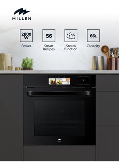 60cm Built In Electric Combi Steam Oven with TFT Display, 56 Smart ...