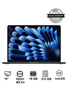 سعر ماك بوك إير MDVK4 الجديد 2026 | شاشة 15 بوصة | آبل M5 إير | معالج ...