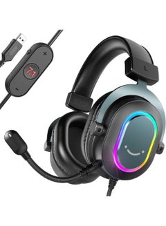 black usb gaming headset surround Price in Egypt | kanbkam