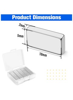 50Pcs Strong Neodymium Magnets Bar, 20x5x2mm Heavy Duty Rare Earth ...