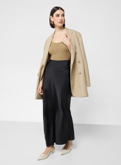 Take Two Solid Pleated A-Line Maxi Skirt price in UAE | Noon UAE | kanbkam