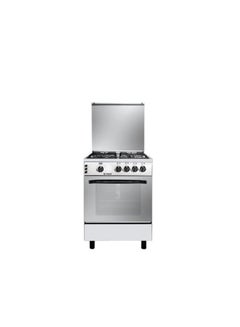 Fresh gas cooker, 4 burners, 60 cm, rainbow, stainless, full ignition ...
