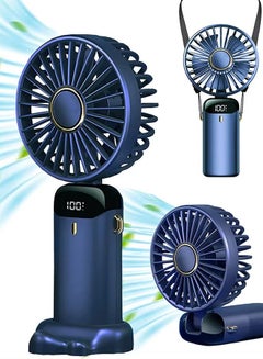 Portable hand Fan, Quiet mini Fan, 2400 mAh USB Battery Rechargeable ...