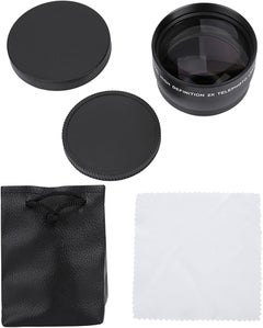 58mm 2X Teleconverter Lens Universal High Definition Premium Optical ...