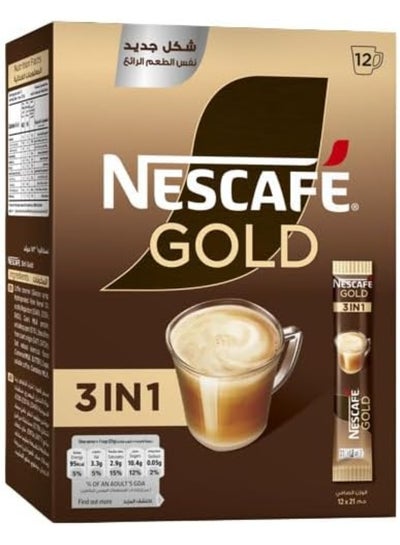Nescafé Gold 3 in 1 Instant Coffee – 21g Sachet – Pack of 12 price in ...