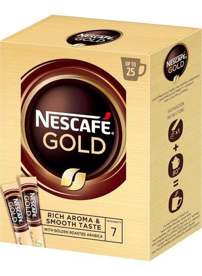 Nescafé Gold Instant Coffee Sachets – 25 Pieces × 1.8g – Packaging May ...