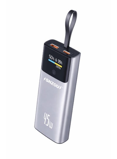 Power Bank 45w 2Port (Type-c & USB-A) 10000mAh - Gray price in Egypt ...
