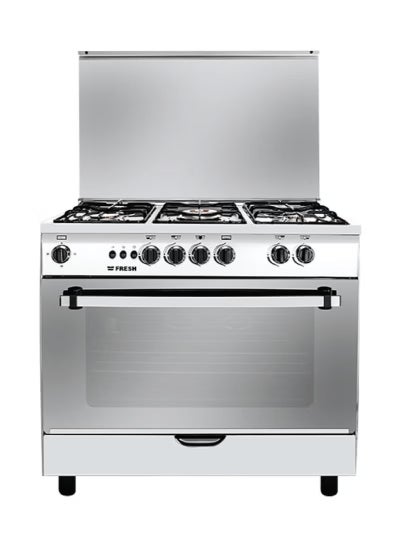 Fresh Jumbo 5 Burner Gas Stove 90×60 cm – Silver price in Egypt | Noon ...