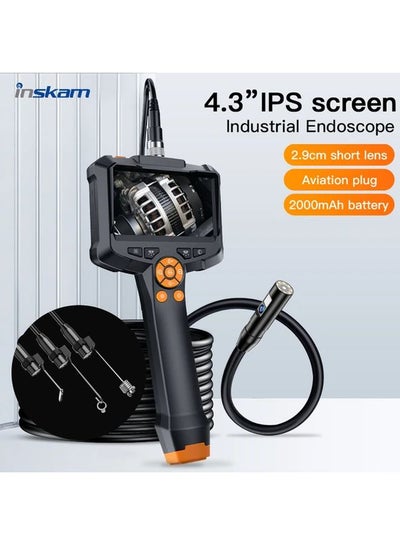 Inskam 4.3 Inch IPS Industrial Endoscope IP67 Waterproof 8mm Lens 10M ...