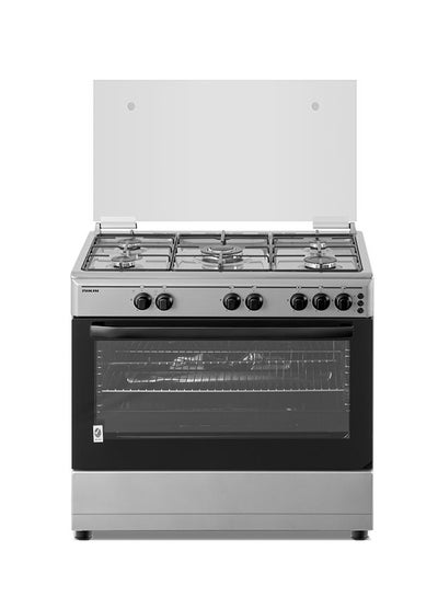 5 Burner Gas Cooker 90 x 60 cm, Full safety, Auto-Ignition, Turnspit ...
