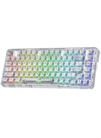 K649 PRO 78% Wireless Gasket RGB Gaming Keyboard ,Translucent Custom ...
