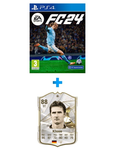 Fc 24 Sports Playstation 4 With Egygamer Klose Fc 24 Card Portrait ...
