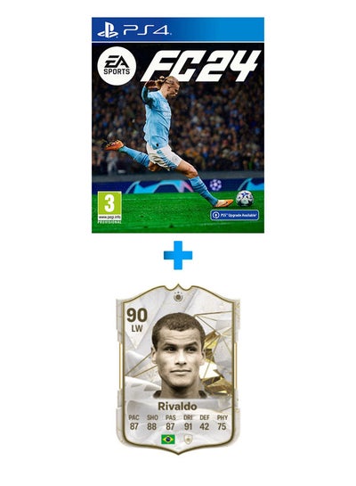 Fc 24 Sports Playstation 4 With Egygamer Rivaldo Fc 24 Card Portrait ...