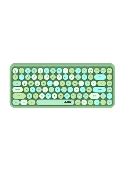 Wireless Bluetooth keyboard, Cute Mini 84-key Compact Keyboard, 2.4GHz ...