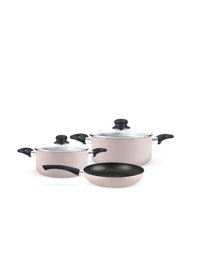 Royalford 5pcs Non Stick Cookware Set RF11973 Aluminum Press Body with ...