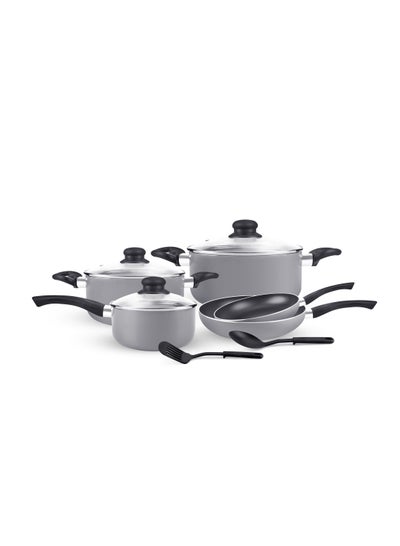 Royalford 10pcs Non Stick Cookware Set RF11972 Press Aluminum Body with ...