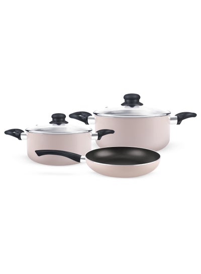 Royalford 5 Piece Non-Stick Cookware Set- RF11973| Press Aluminum Body ...