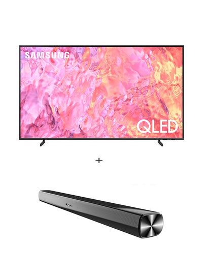55 Inch QLED 4K Smart TV 2023 With JVC Soundbar 55Q60C+TH-N322B Titan ...