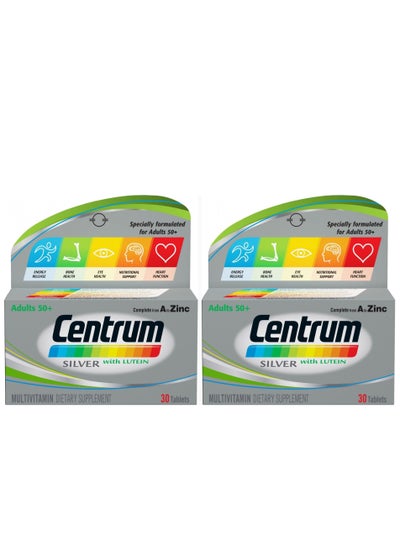 Centrum Silver Pack Of 2 Multivitamin And Multimineral Supplement - 60 ...
