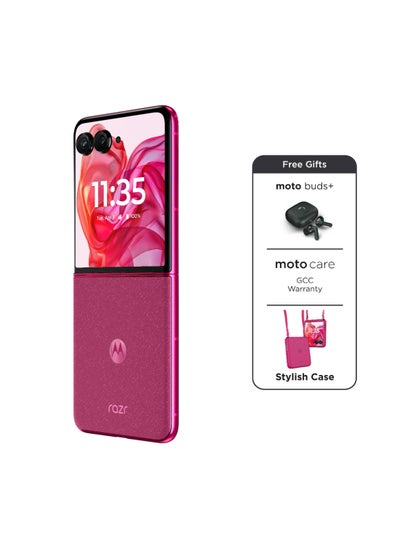 Razr 50 Ultra 5G Dual SIM Hot Pink 12GB+12GB RAM 512GB With Free Moto ...