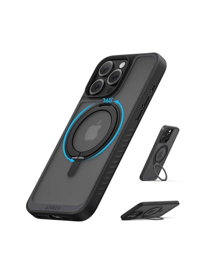 Ultra Magnetic for iPhone 16 Pro Max Case with Sturdy 360° Ring Stand ...