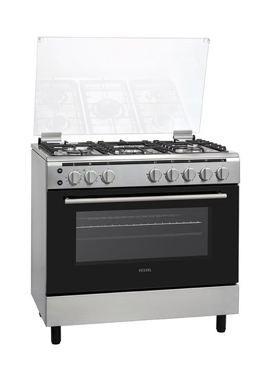 سعر Vestel Gas Oven 60x90, Heavy Grate FG9P5086NX FG9P5086NX Sliver فى ...