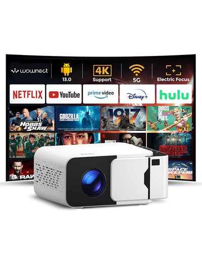 Smart T5 Mini Projector with WiFi and Bluetooth [Android 13.0/Electric ...