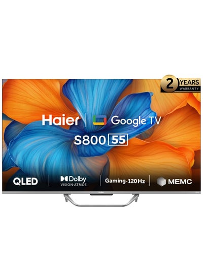 55 Inch120Hz QLED Google TV H55S800UX Black price in Saudi Arabia ...