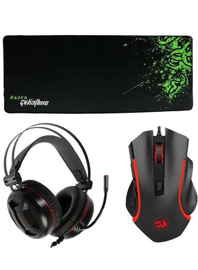 سعر Saving Offers Bundle (Redragon M606 Nothosaur Gaming Mouse 3200 DPI, 6 Buttons - Monster RGB ...