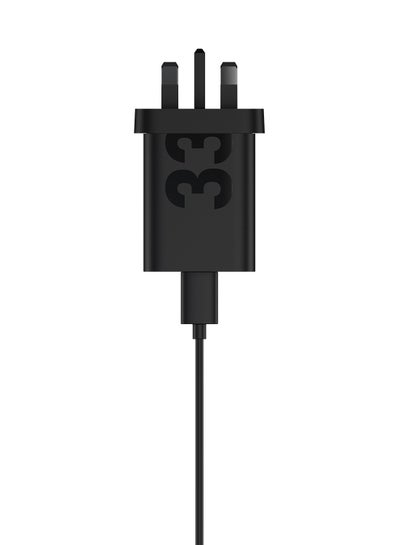 Wall Charger 33W Fast Charging Adapter Matte Black Black price in Saudi ...