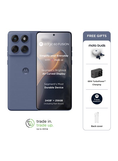 Edge 60 Fusion 5G Dual SIM Pantone Slipstream Grey 12GB RAM 256GB With ...