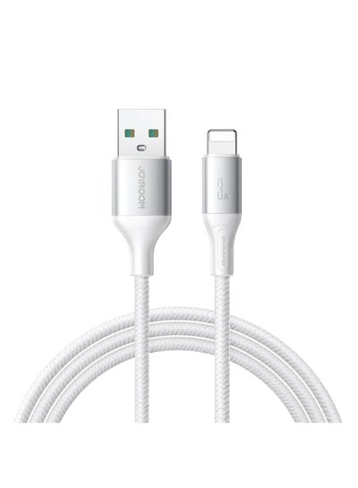 سعر Flash Series Fast Charging USB-A to Lightning Cable 3A,1m - White ...