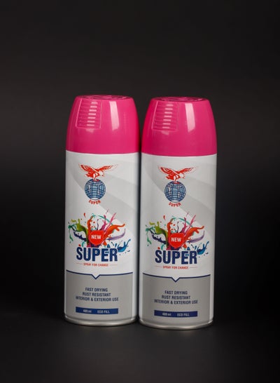 2 PCS Super Matte Pink Spray Paint 400ml UAE price in Saudi Arabia ...
