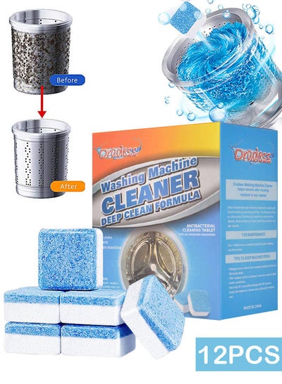 Washing Machine Cleaner Tablets Descaler Solid Deep Cleaning Deodorizer ...