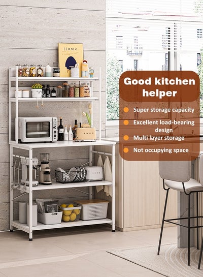 5 Tier Kitchen Storage Rack,Coffee Corner Shelf,Baker Rack with Storage ...