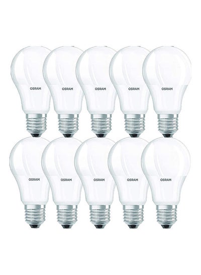 10-Piece E27 8.5W Day Light Screw Base 6500K LED Bulb price in UAE ...