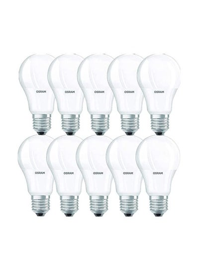 10-Piece E27 8.5W Day Light Screw Base 6500K LED Bulb price in UAE ...