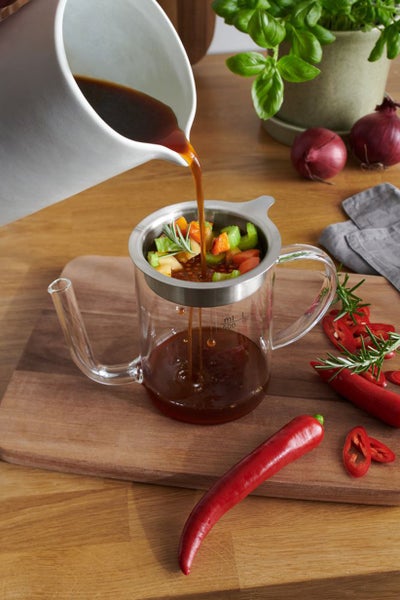 سعر Glass Fat Reducing Jug With Sieve 500 ml, Transparent فى السعودية ...