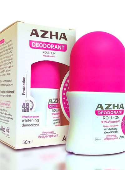 Azha Deodorant Roll On Delays Hair Growth Whitening deodorant 50ML ...