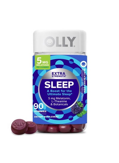 Extra Strength Sleep Gummy 5 mg Melatonin, L-Theanine, Chamomile, Lemon ...