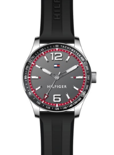 TOMMY HILFIGER ROUND ANALOG MEN'S GREY CASE WATCH - 1791438 price in ...