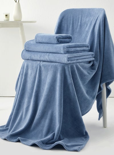 Reefi petrol blue medium Towel (140×70 cm) price in Saudi Arabia | Noon ...