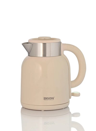 Edison Electric Kettle, 1200 Watt, 900 ml - Cream price in Saudi Arabia ...