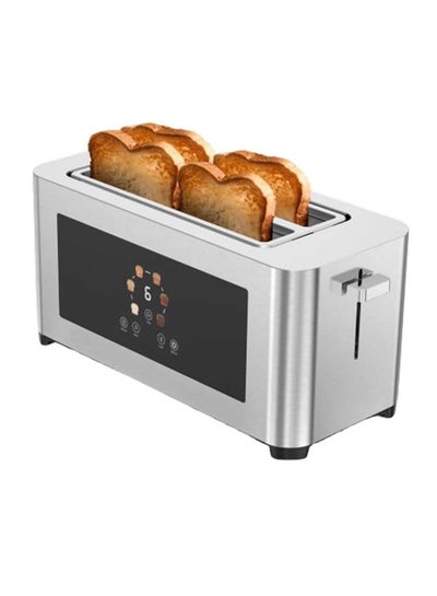 4-Slice Digital Pop up Toaster1400W, 6 Browning Levels, Defrost Heat ...