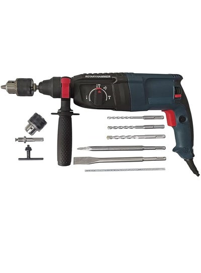 Rotary Hammer Drill with Dual Drill Modes, 360° Rotating Auxiliary ...