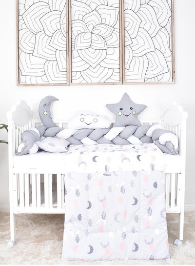 6-Piece Baby Cot Bedspread With Snail Partitions price in Saudi Arabia ...