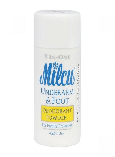 Blaze Milcu Underarm and Foot Deodorant Powder 40g price in UAE | Noon ...