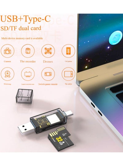 SD Card Reader USB3.0, USB C OTG Dual Slot Memory Card Adapter ...