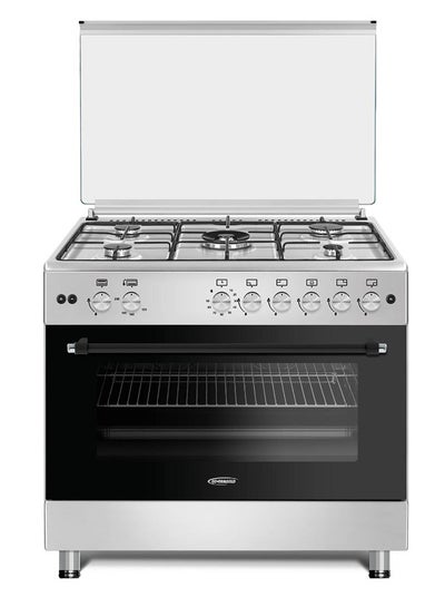 General Gold 90x60 cm Freestanding Gas Cooker 5 Burners Stove Auto ...