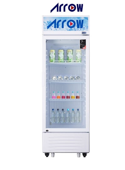 ARROW Single Door Showcase Refrigerator 243-Liters, White colour-RO ...